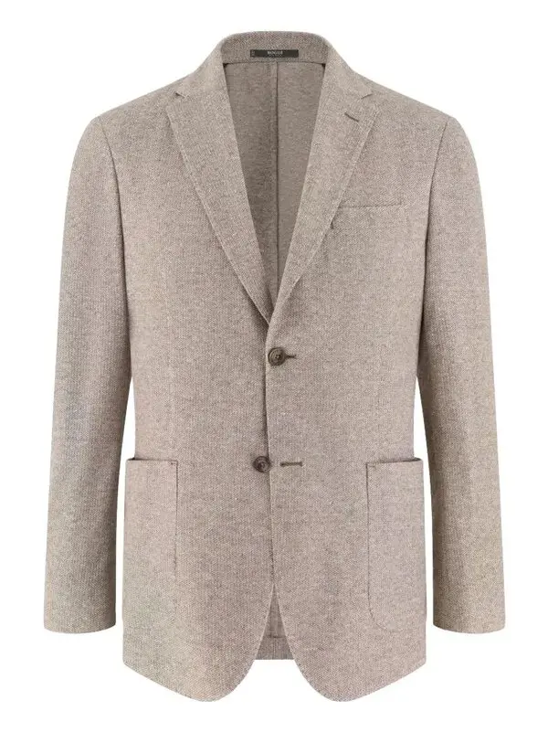 Boggi Milano Single-breasted Blazer - Brown