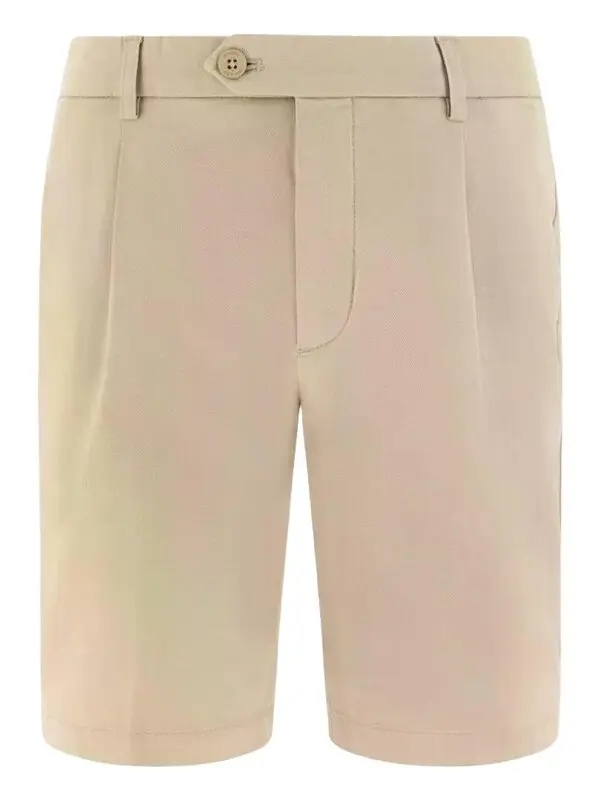 Boggi Milano Dart-detailed Bermuda Shorts - Neutrals