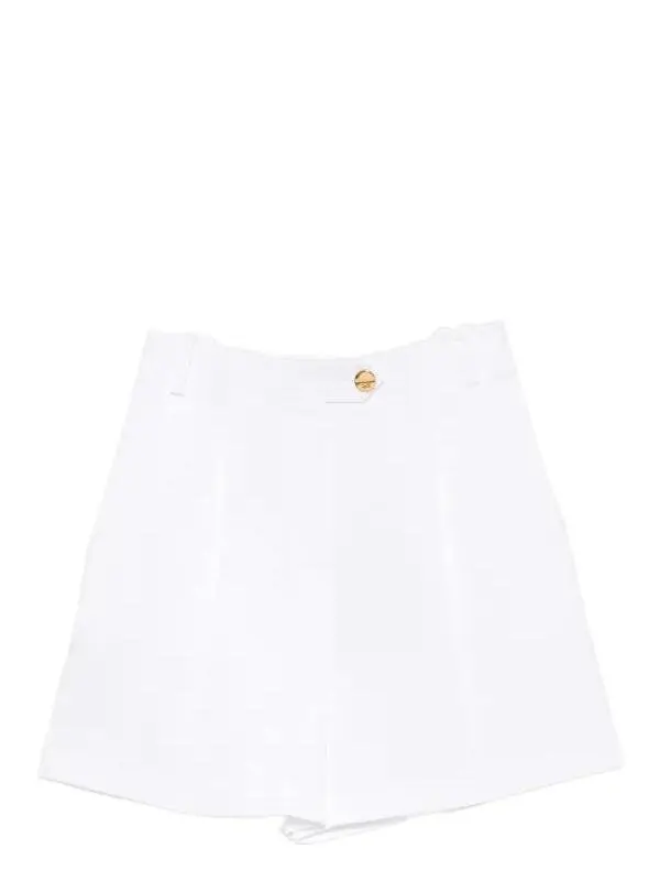 Elisabetta Franchi Button-detailed Shorts - White