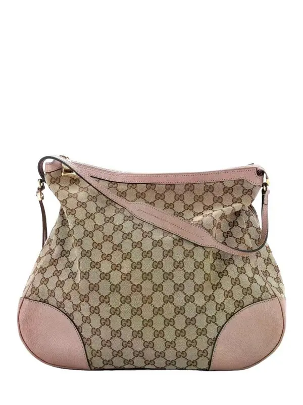 Gucci Bree Gg Canvas Large Hobo Bag - Neutrals