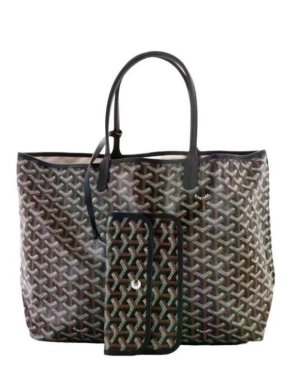 Goyard Saint Louis Coated Canvas Pm Tote Bag - Black
