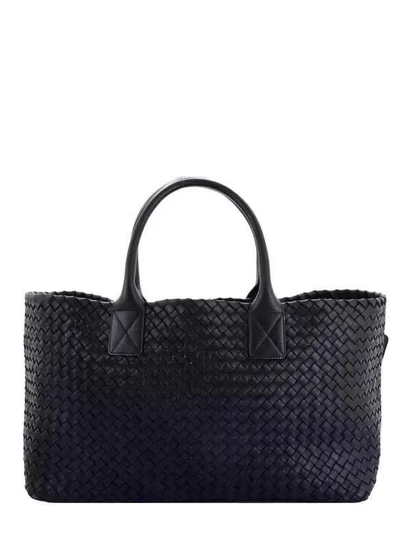 Bottega Veneta Cabat Intrecciato Nappa Medium Tote Bag - Black