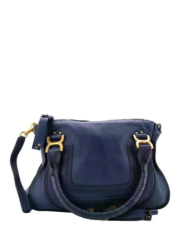 Chloé Marcie Leather Medium Satchel - Blue