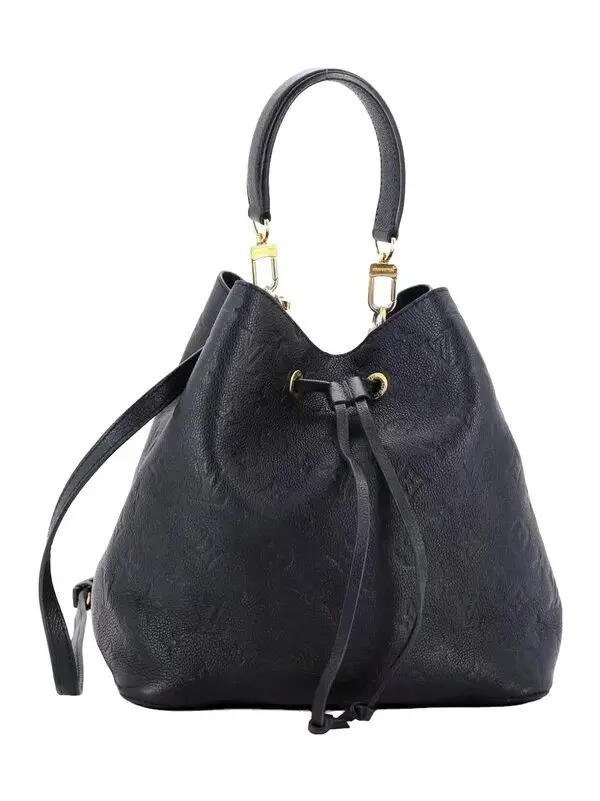 LOUIS VUITTON Neonoe Mm Bucket Bag Monogram Empreinte Leather - Black