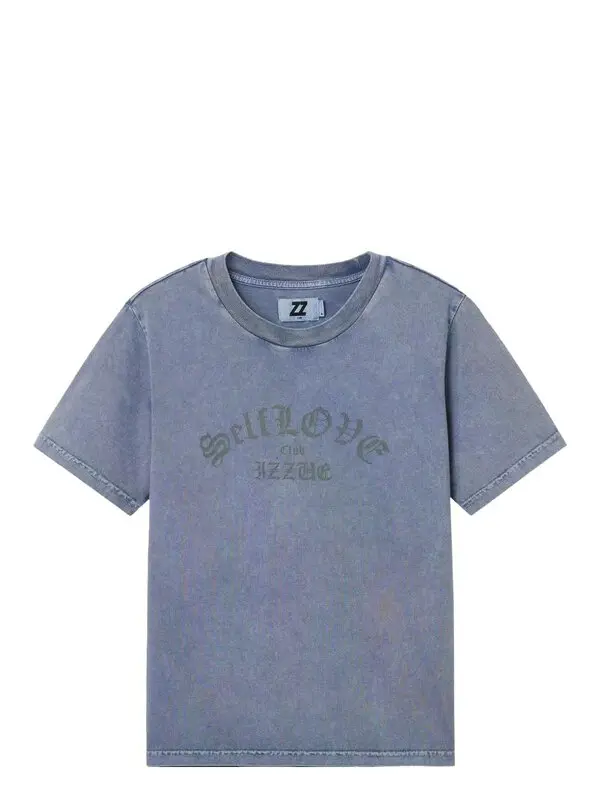 Izzue Crew-neck Graphic T-shirt - Blue