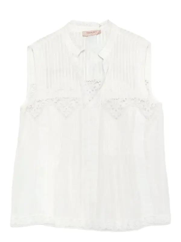 TWINSET Lace-detail Blouse - White