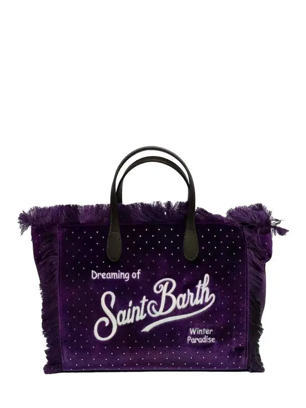 MC2 SAINT BARTH Fringed Tote Bag - Purple