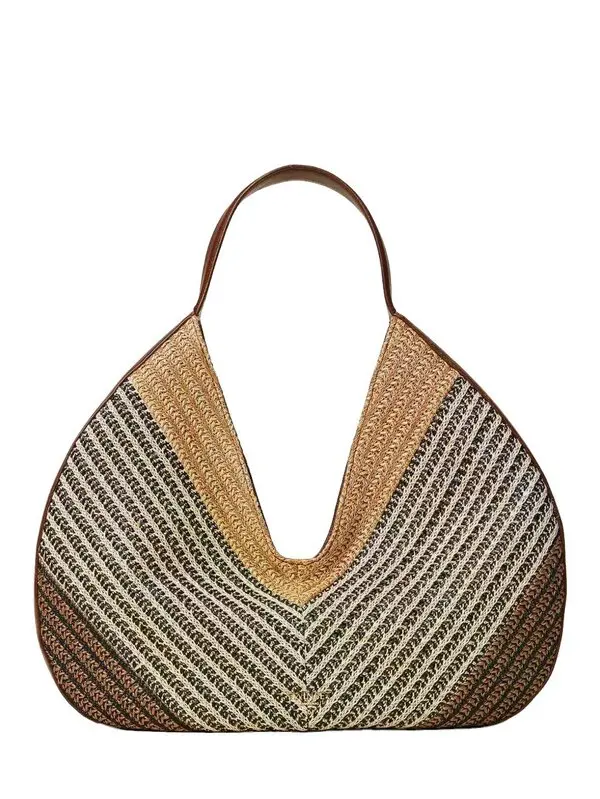 TWINSET Striped Tote Bag - Neutrals