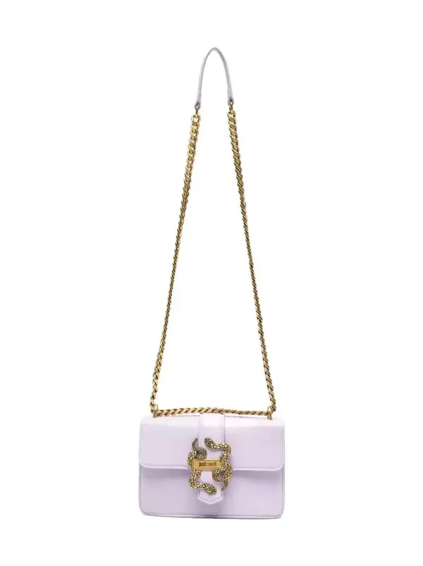Just Cavalli Snake-detail Shoulder Bag - Purple