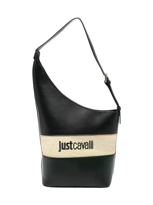 Just Cavalli Logo-lettering Shoulder Bag - Black