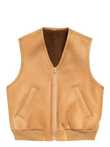 StÜssy Shearling Vest - Tan