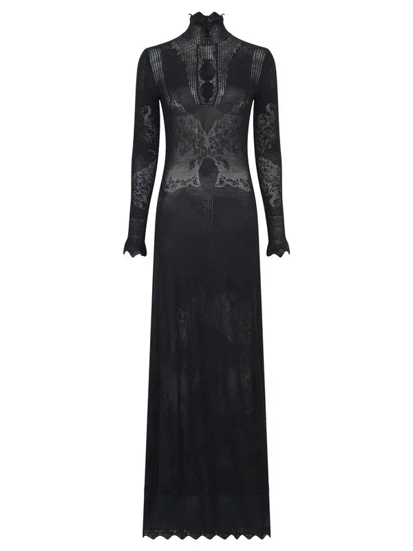 Gabriela Hearst Solace Cutout Virgin-wool Maxi Dress - Black