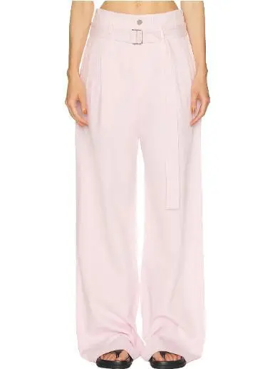 AGOLDE X Maria Mcmanus Corset Wide Leg - Stone Wash Powder Pink