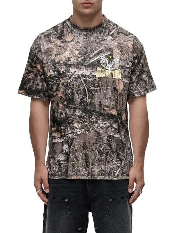 GOOD FOR NOTHING Arizona Woodland Camo T-shirt - Green