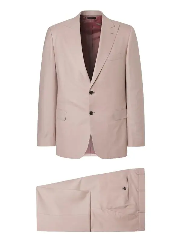 Brioni Wool Suit - Pink