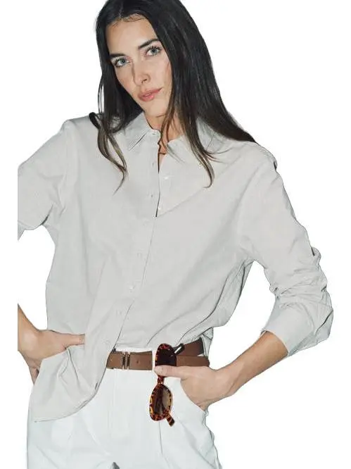 The Shirt By Rochelle Behrens The Washed Linen Shirt - Beige