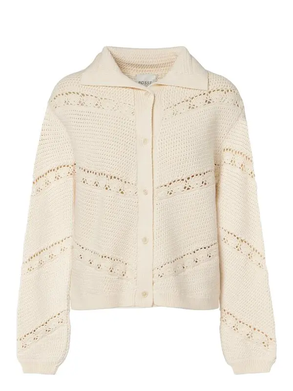Posse Dylan Crochet Cardigan - White