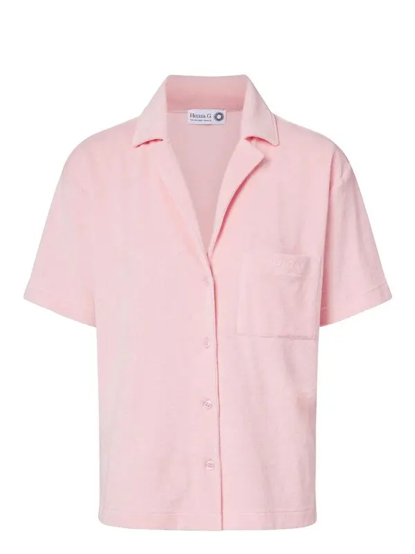 Hunza G Cotton Terry Shirt - Pink