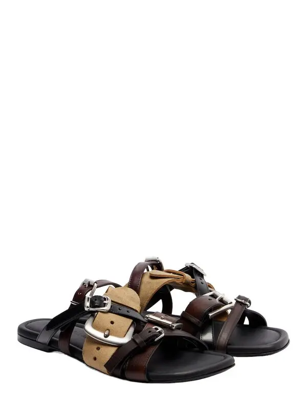 Acne Studios Leather Sandals - Brown