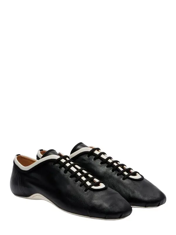 Dries Van Noten Leather Sneakers - Black