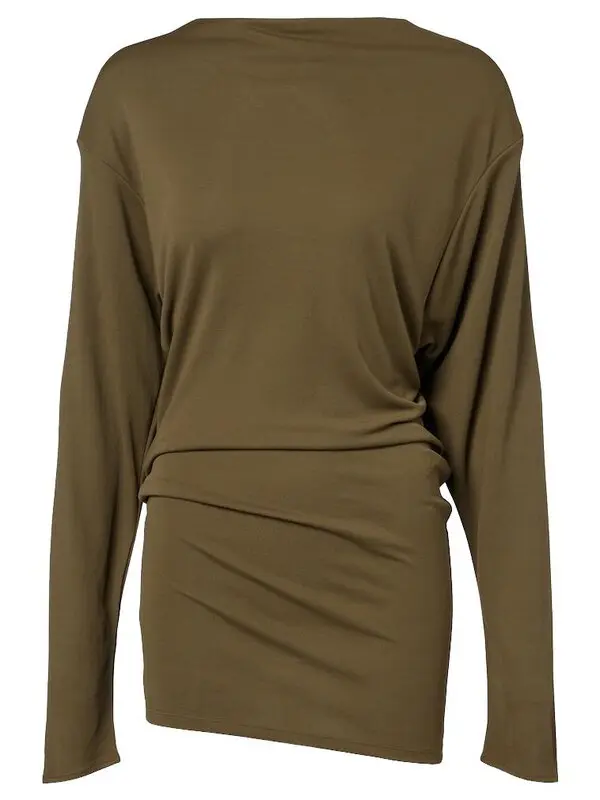 Jacquemus Mistral Jersey Minidress - Green