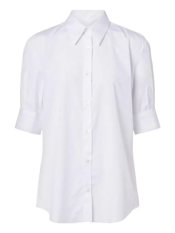 Dries Van Noten Cotton Poplin Shirt - White