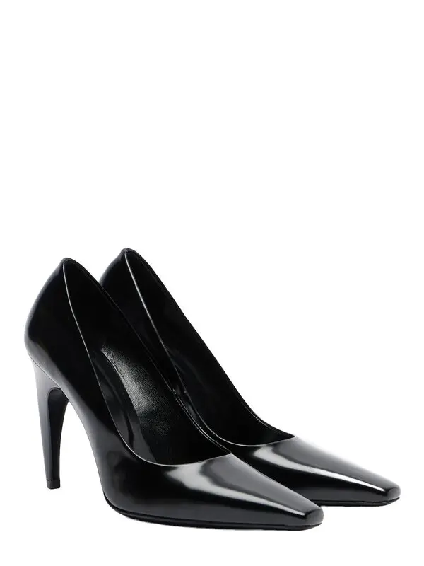 JUDE Fame Leather Pumps - Black
