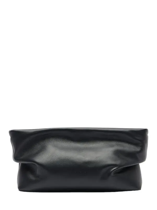 AESTHER EKME Nina Medium Leather Clutch - Black
