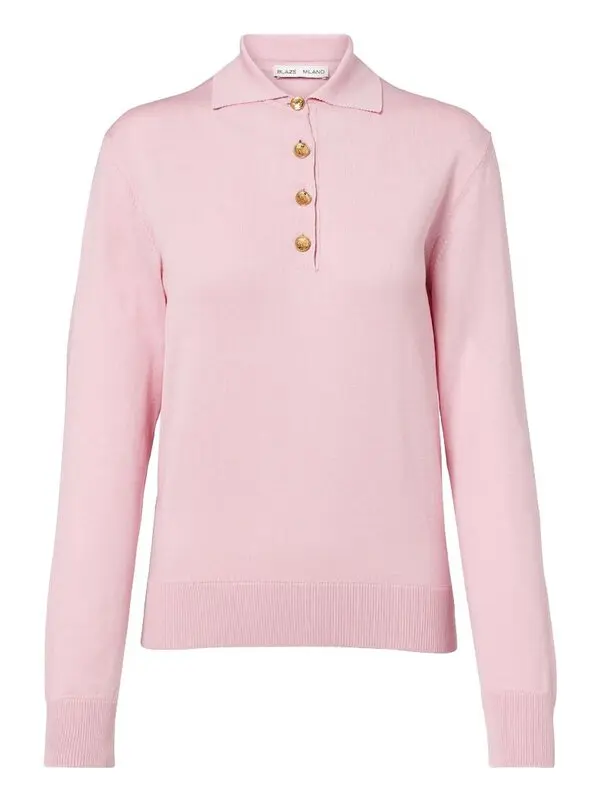 BLAZÉ MILANO Alegria Polo Sweater - Pink