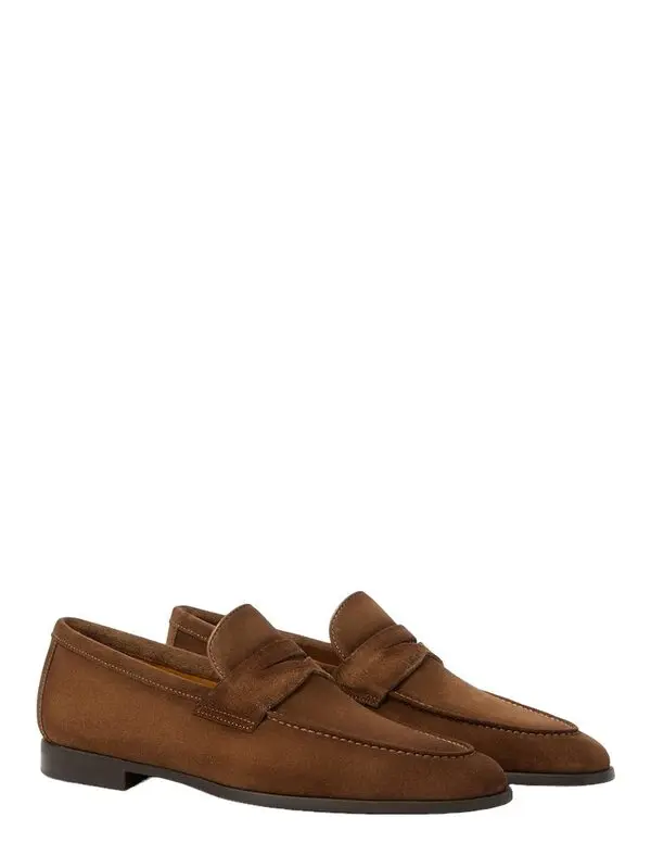 Magnanni Diezma Ii Suede Penny Loafers - Brown