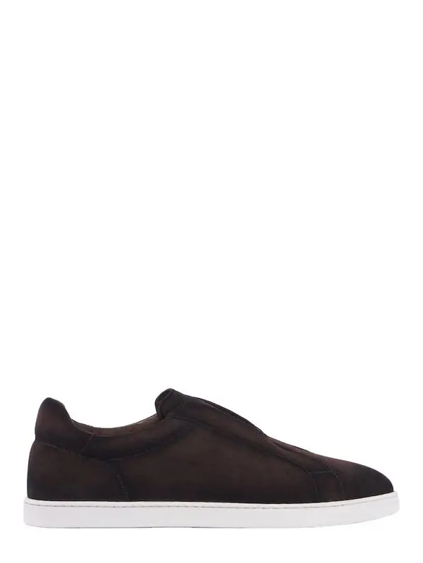 Magnanni Open Suede Sneakers - Brown