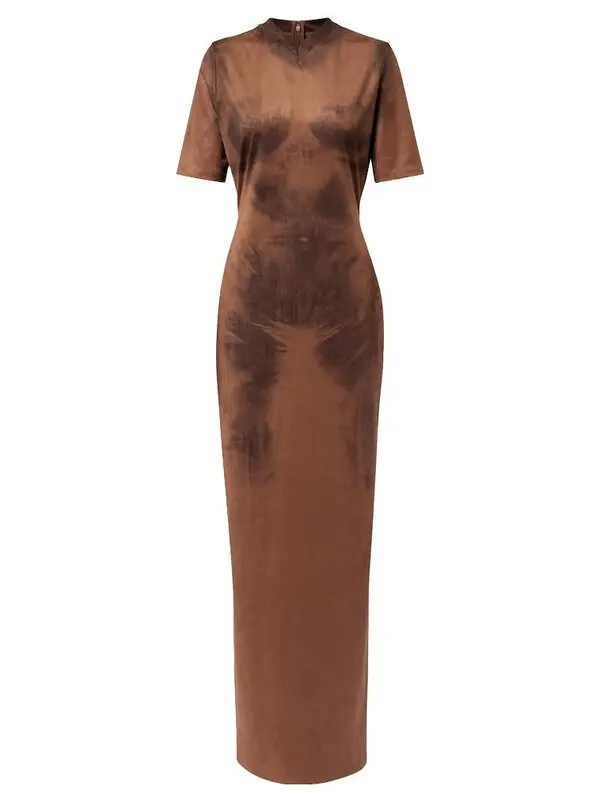 Acne Studios Dueda Trompe-l’œil Maxi Dress - Brown