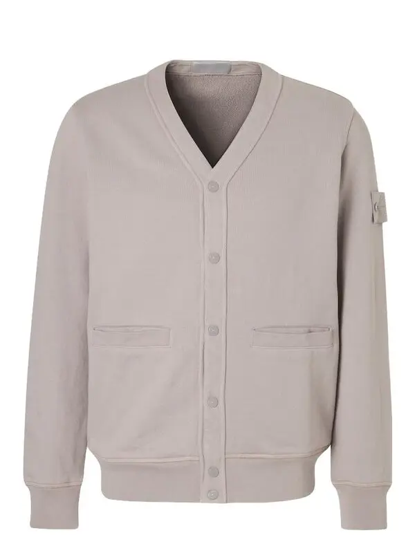 Stone Island Cotton Cardigan - Beige