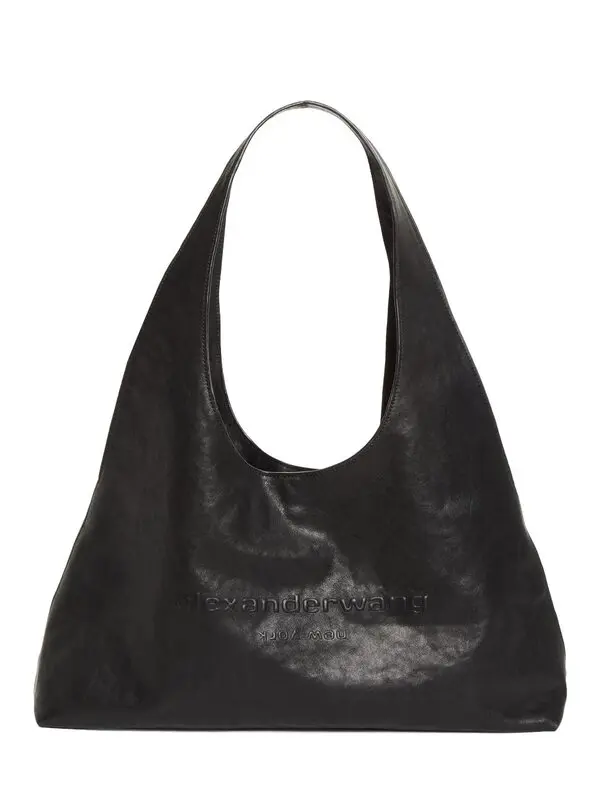 Alexander Wang Medium Pike Leather Hobo Bag - Black