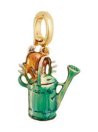 FABLE ENGLAND Peter Rabbit Watering Can Charm - Gold