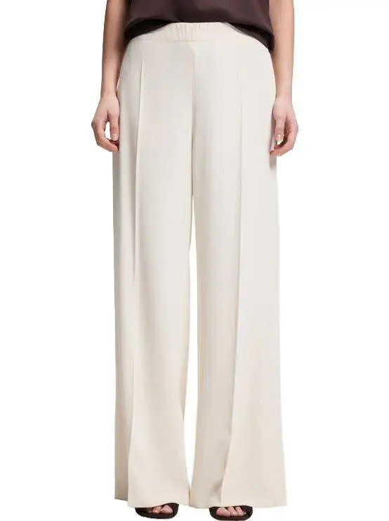 BOSS Tajila Wide-leg Pull-on Pants - Soft Cream