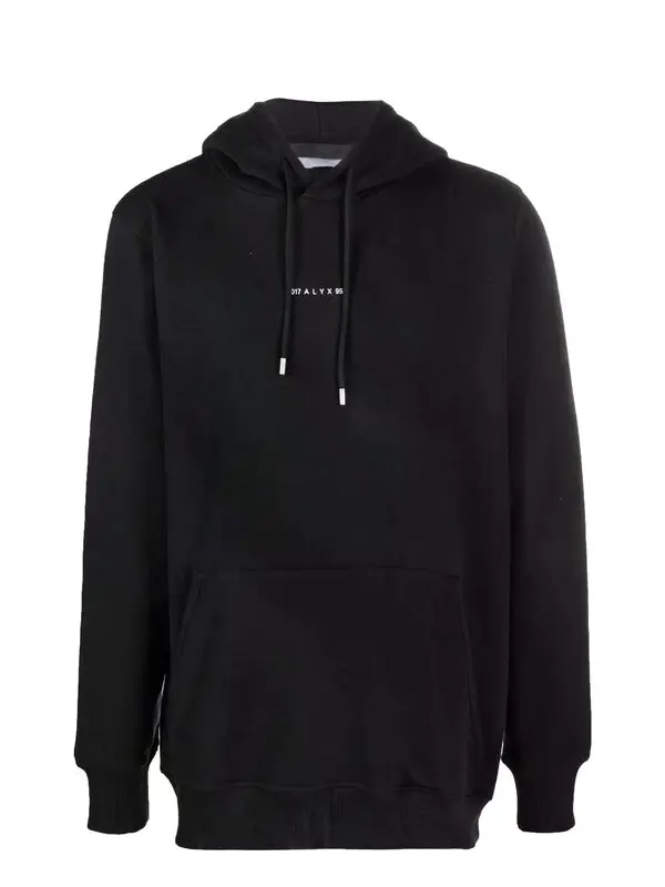1017 Alyx 9sm Logo-print Pullover Hoodie - Black