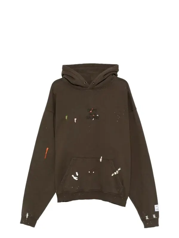 GALLERY DEPT. Logo Painted Hoodie - Brown