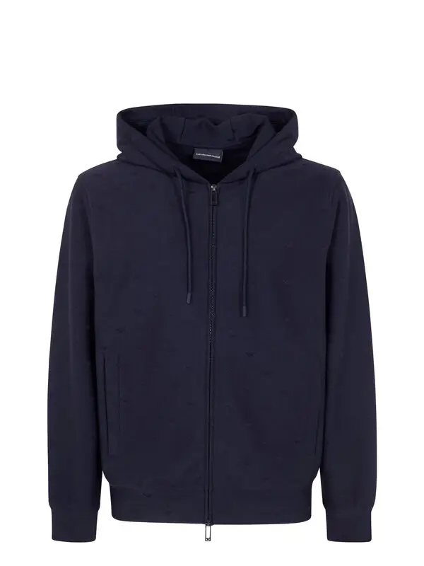 Emporio Armani Full Zip Sweatshirt - Blue