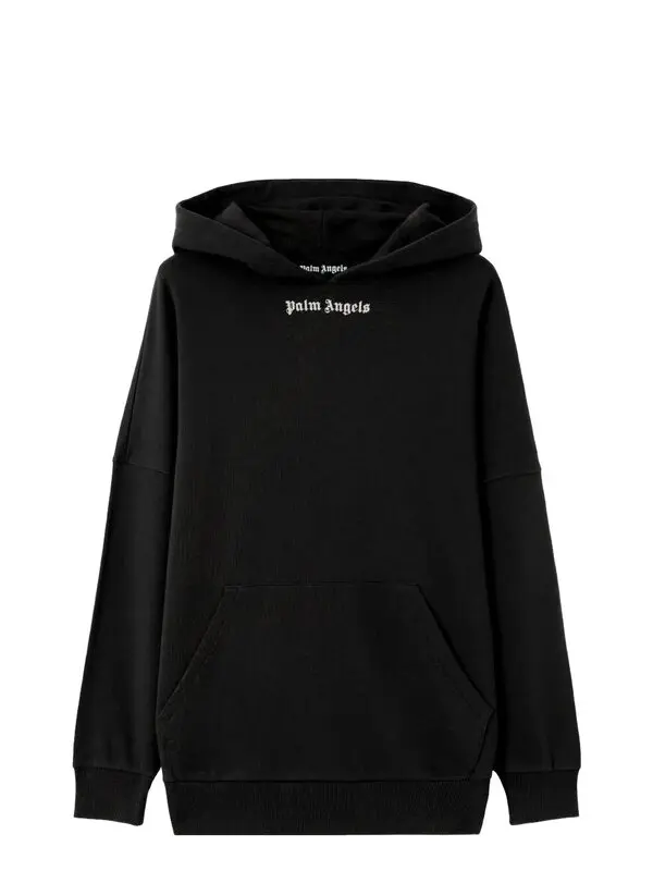 Palm Angels Classic Logo Over Hoodie - Black