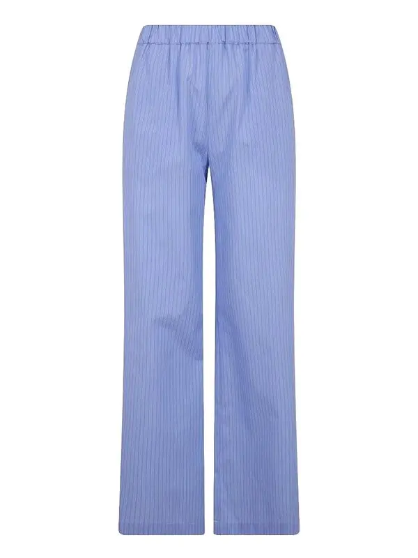 DRHOPE Elastic Waist Trousers - Blue