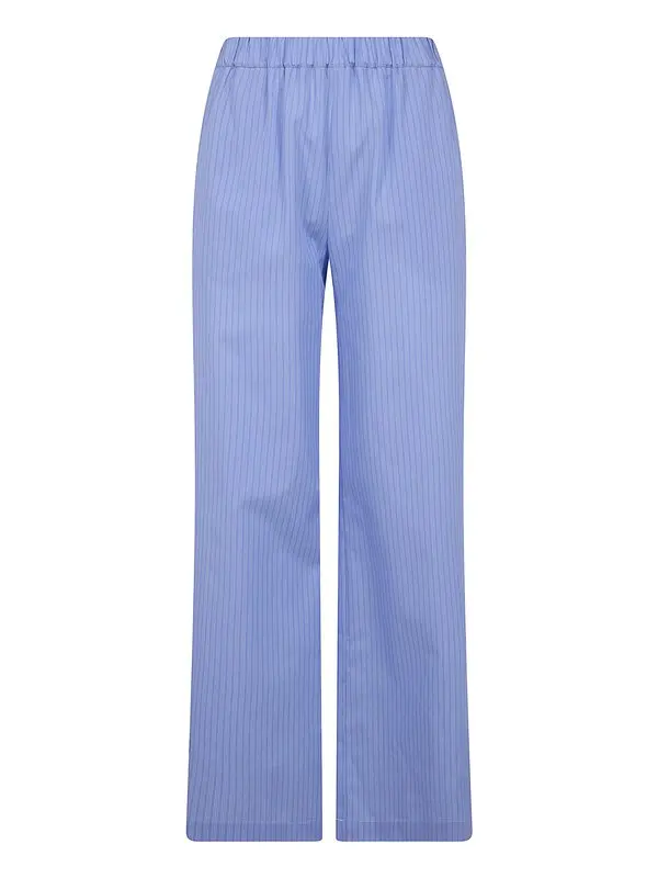 DRHOPE Elastic Waist Trousers - Blue