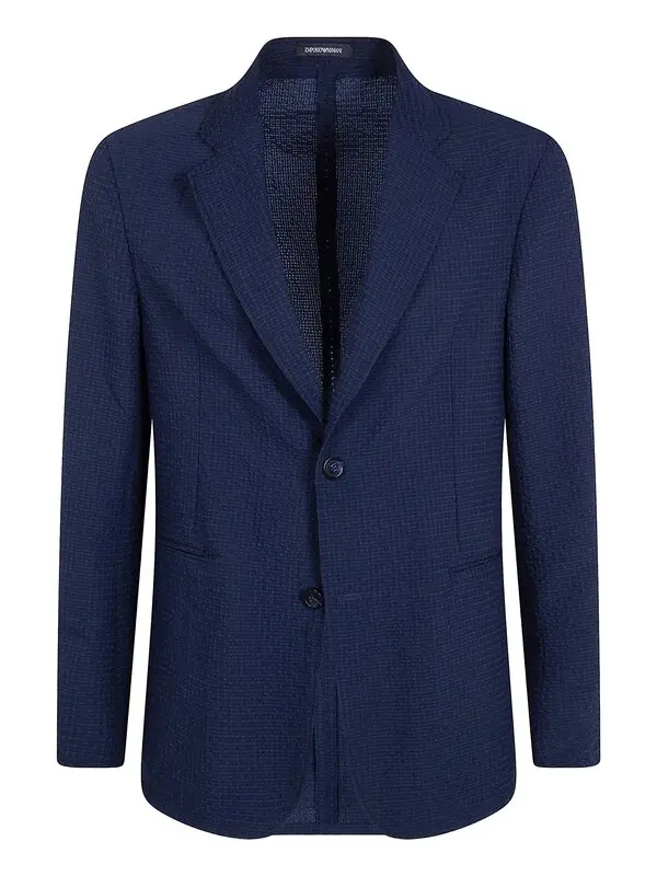 EMPORIO ARMANI SUSTAINABLE Blazer - Blue