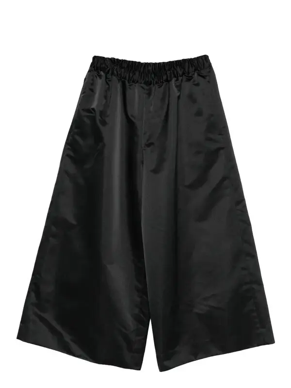 Comme Des Garçons Cropped Track Trousers - Black