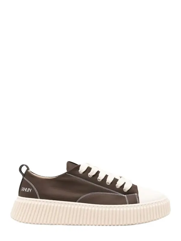 RHUN Treble Canvas Sneakers - Brown
