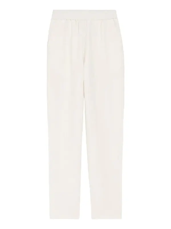Ami Elasticated Waist Trousers - White