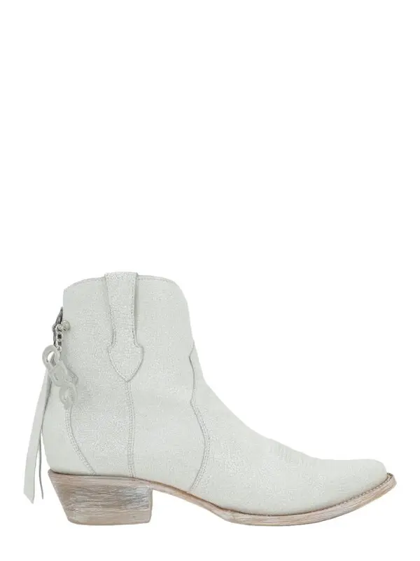 Comme Des Garçons Short Texano Boots - White