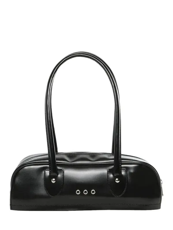 Comme Des Garçons Small Leather Shoulder Bag - Black