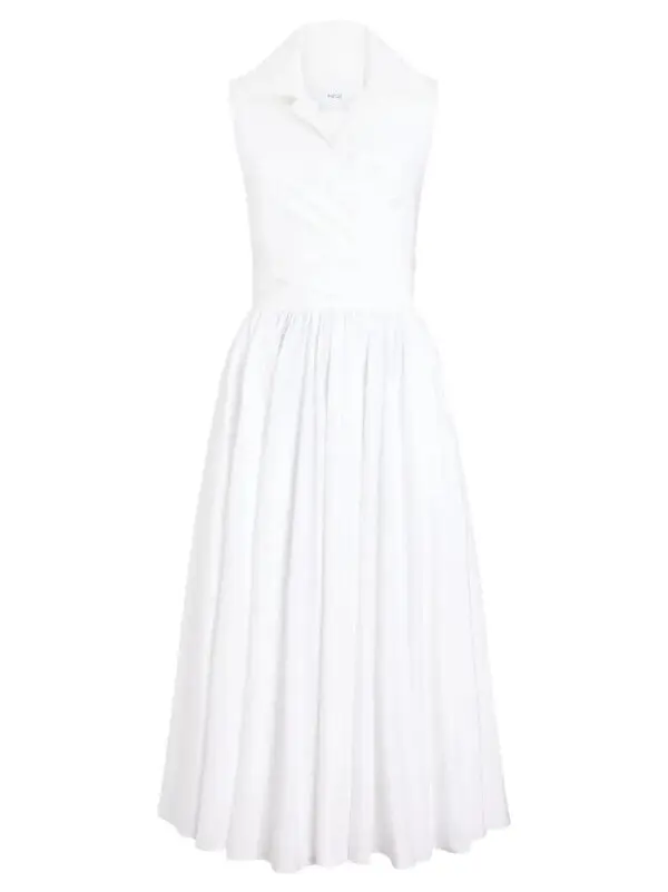 PATOU Draped Midi Dress - White