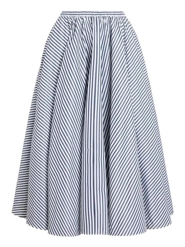 PATOU Elasticated Midi Skirt - Multi